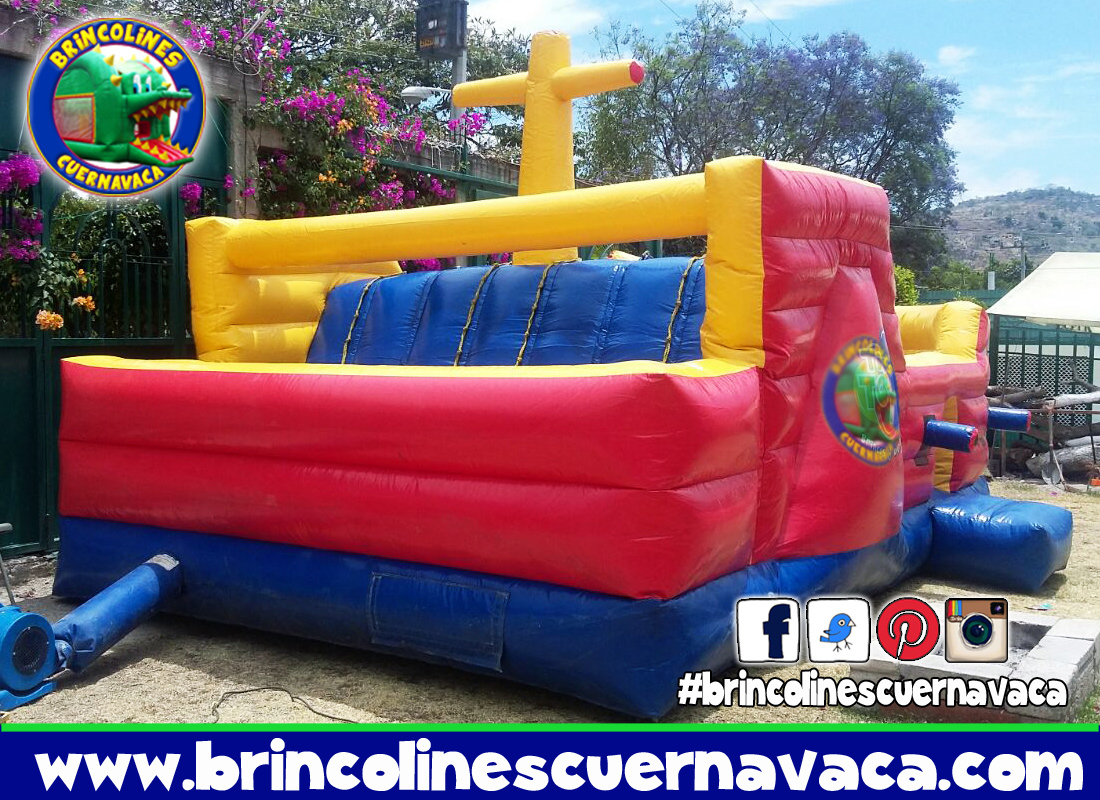 Brincolin Inflable de Barco Pirata en Cuernavaca